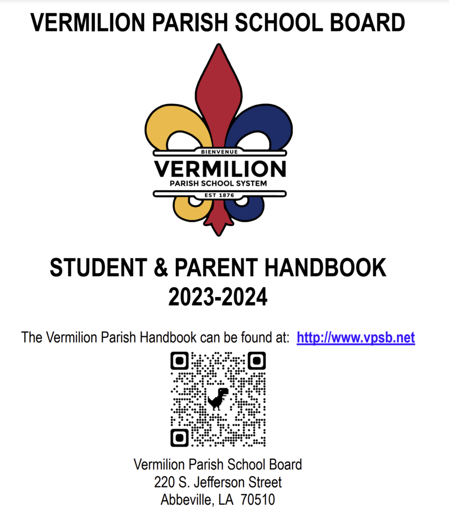 VERMILION PARISH SCHOOL BOARD STUDENT & PARENT HANDBOOK 2023-2024 | Erath Middle School